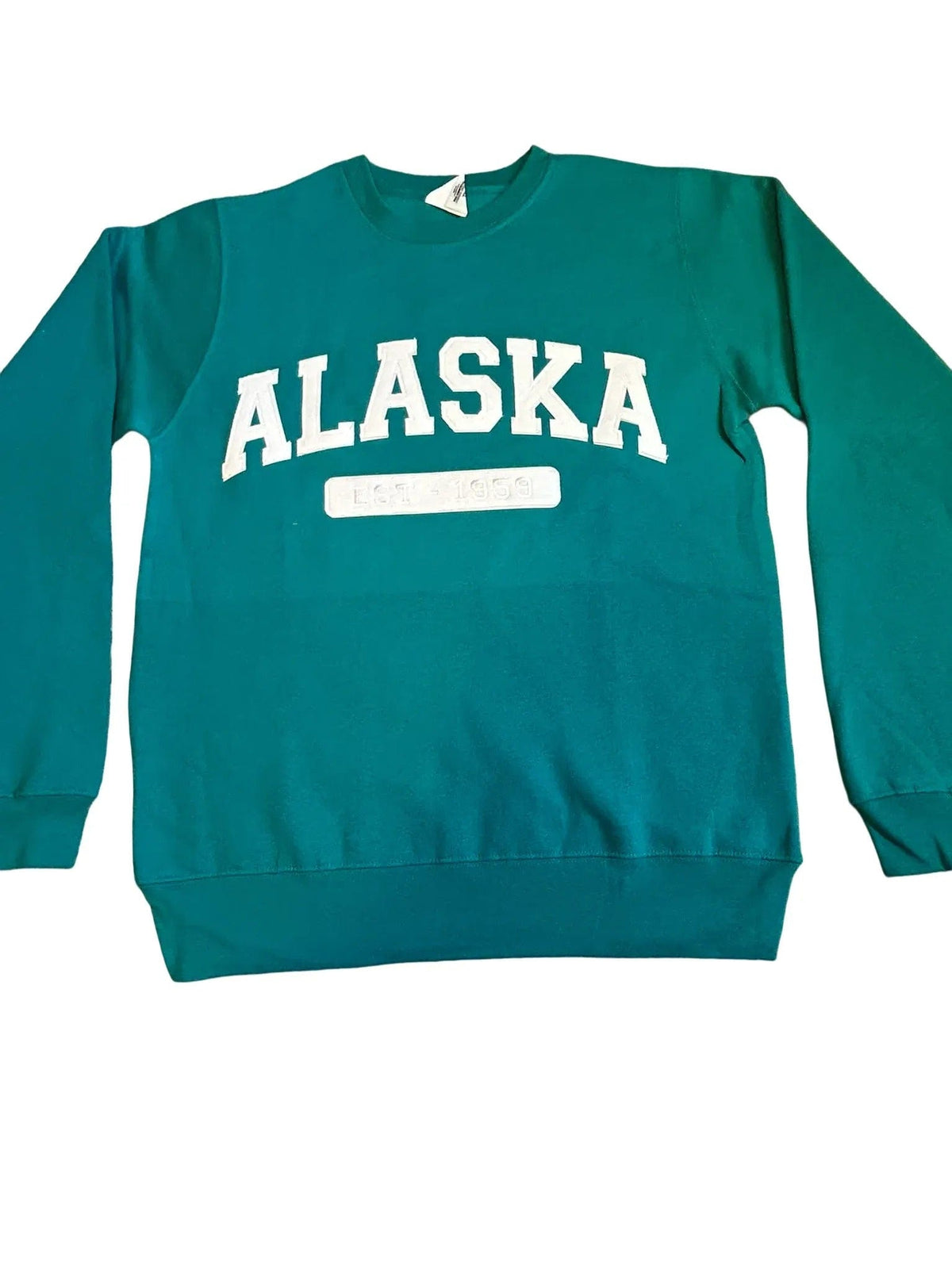 Alaska EST 1959 Applique, Crew Neck — Polar Bear Gifts