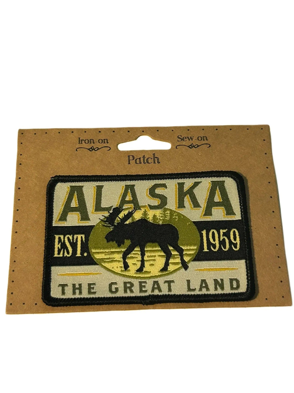Alaska Moose The Great Land, Patch — Polar Bear Gifts