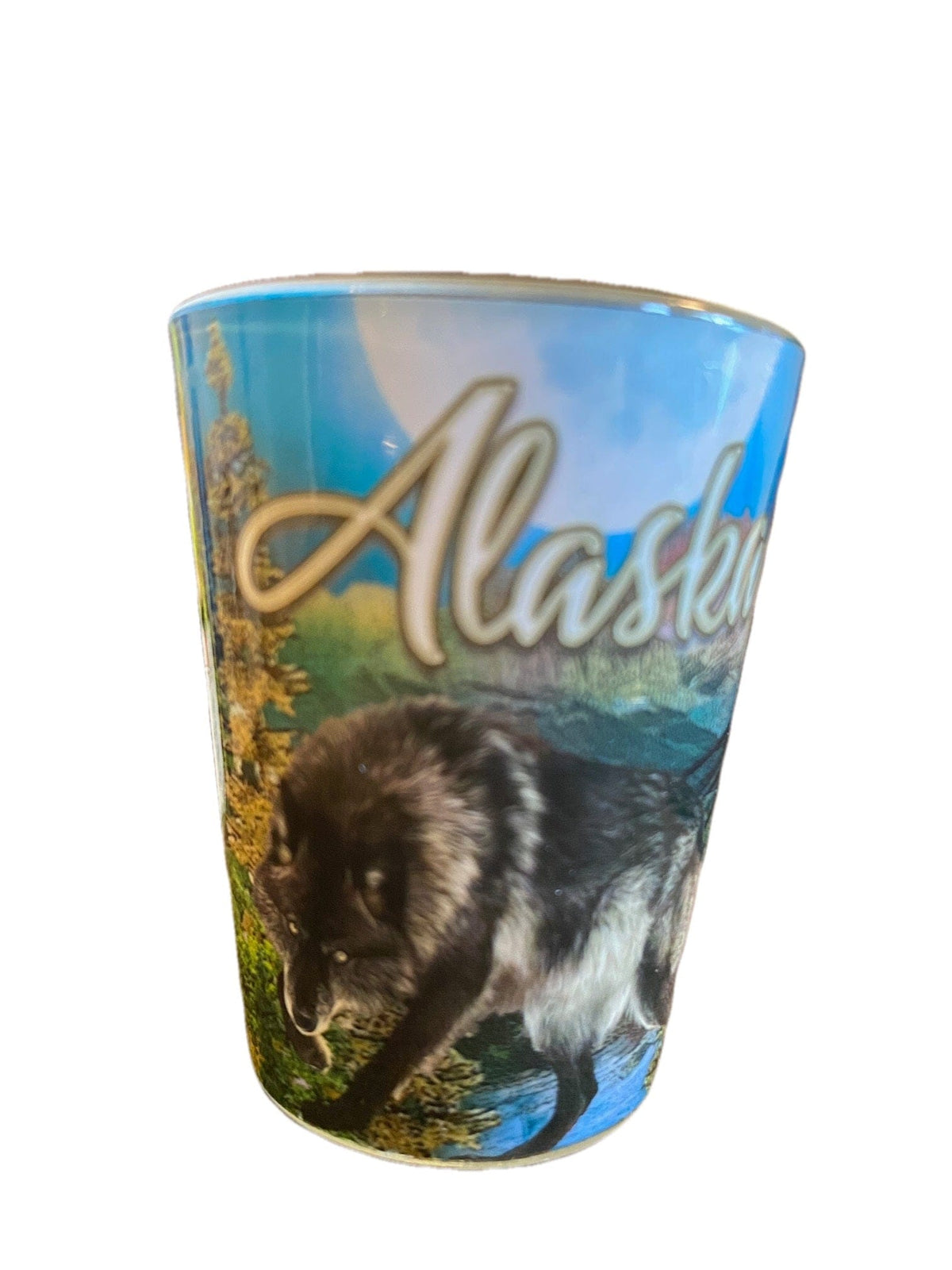 Alaska Wolf Shot glass — Polar Bear Gifts