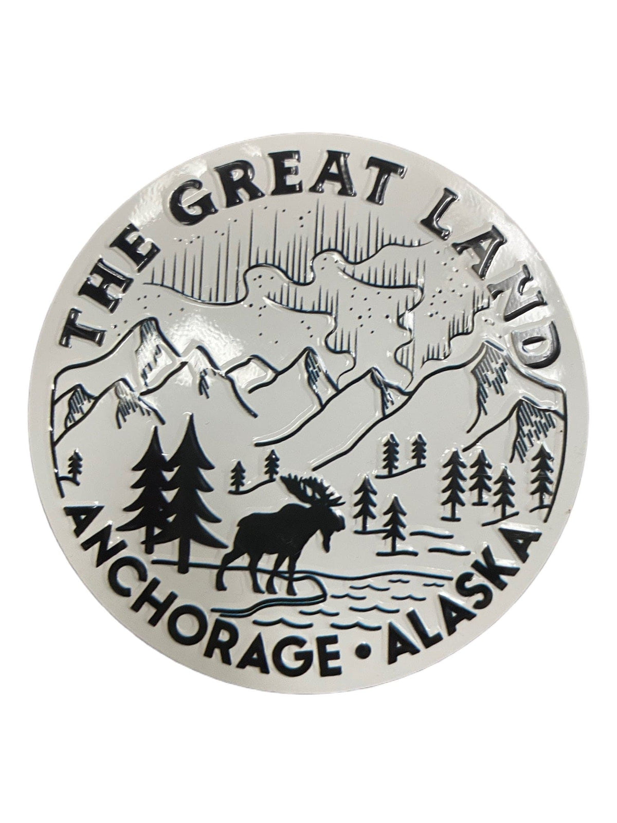Anchorage Line Art Moose, Magnet — Polar Bear Gifts