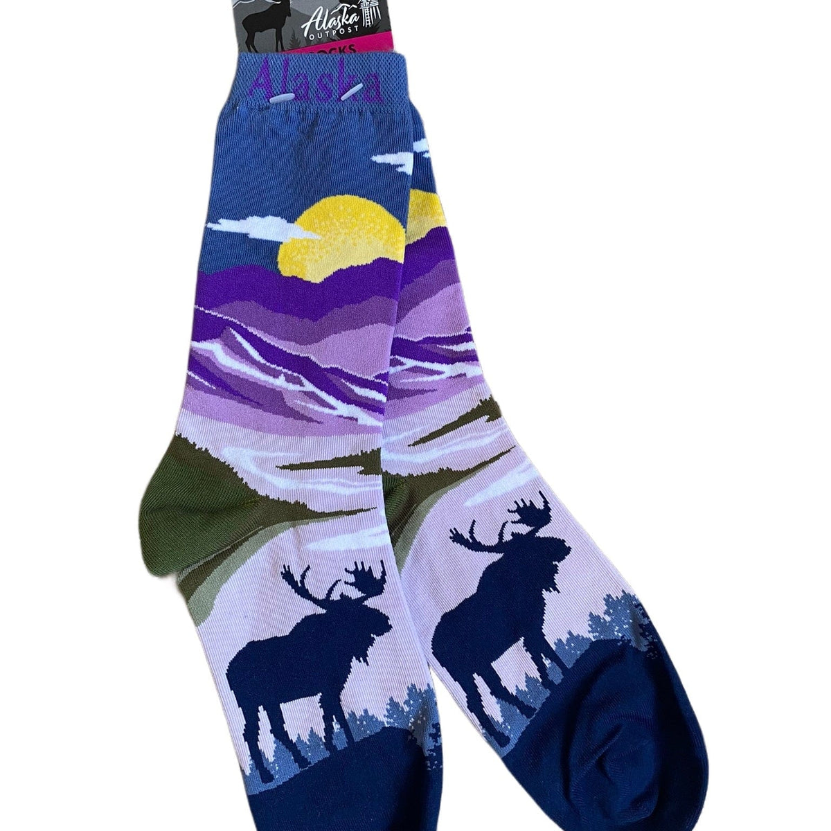 Breakout Moose, Ladies Sock — Polar Bear Gifts