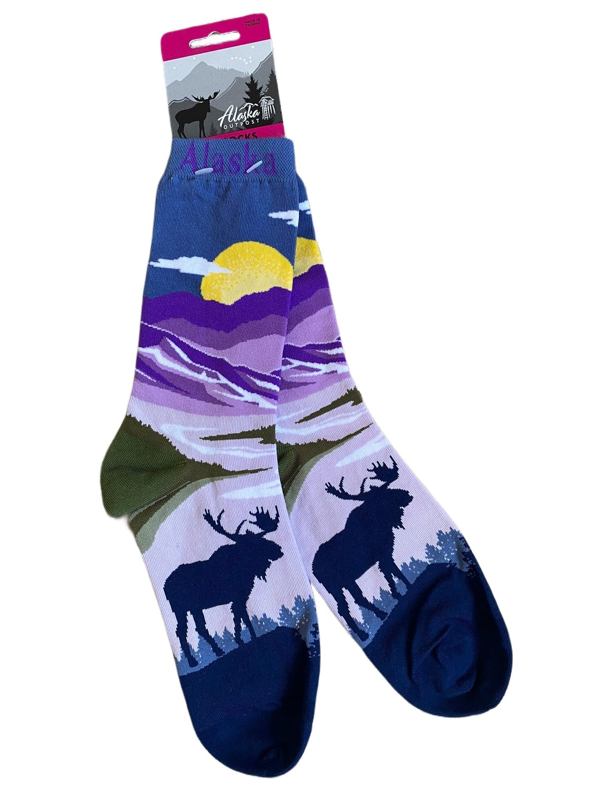 Breakout Moose, Ladies Sock — Polar Bear Gifts