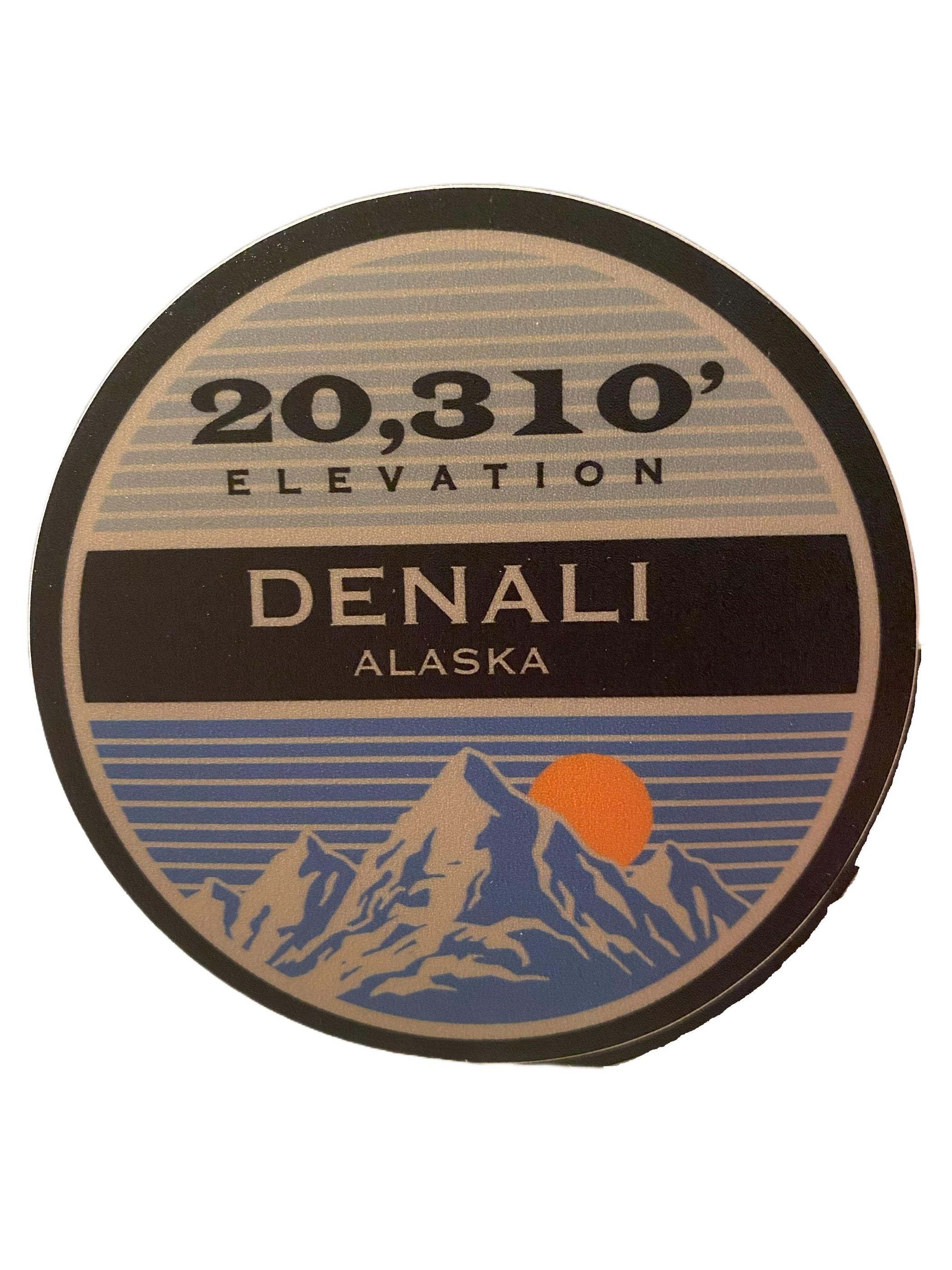 Denali Elevation, Sticker — Polar Bear Gifts