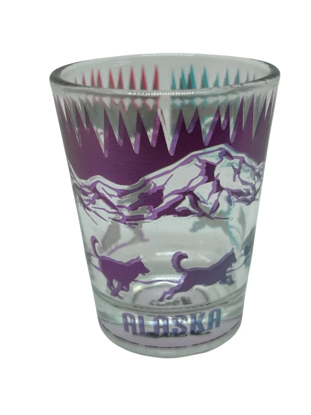 Electroplate Sled Dog, Shot Glass — Polar Bear Gifts
