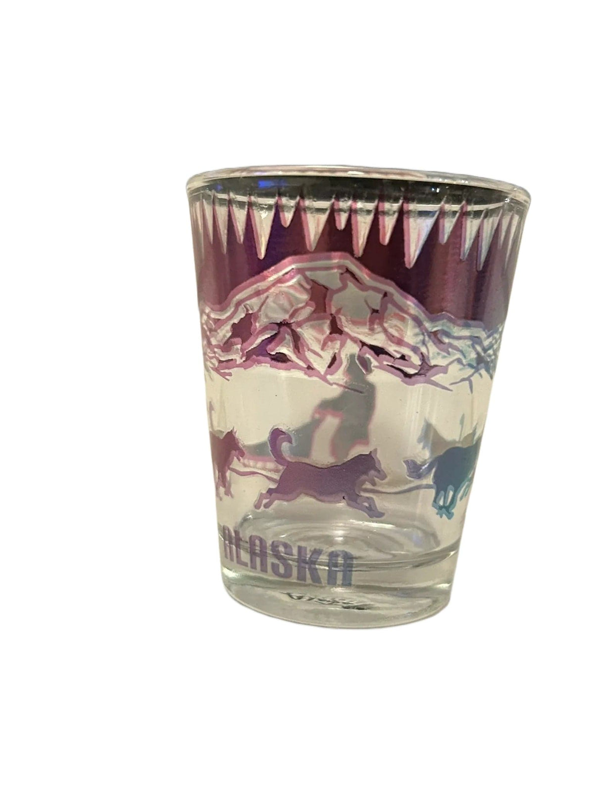 Electroplate Sled Dog, Shot Glass — Polar Bear Gifts