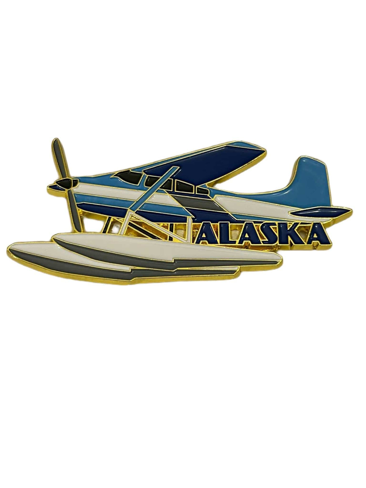 Enamel Float Plane, Magnet — Polar Bear Gifts