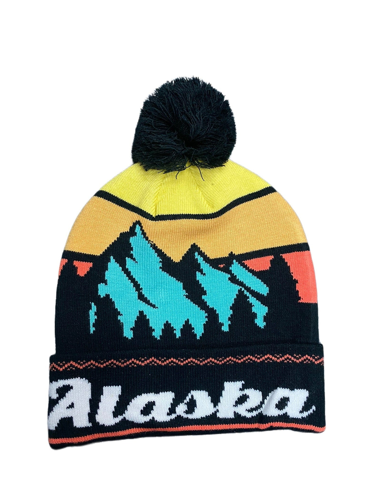 Green Mountain Sunset, Knit Hat — Polar Bear Gifts