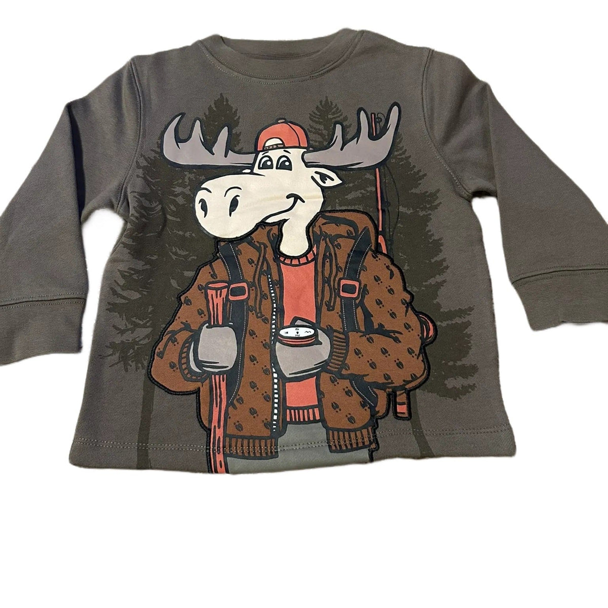 Moose Front and Back Youth Crew Neck — Polar Bear Gifts