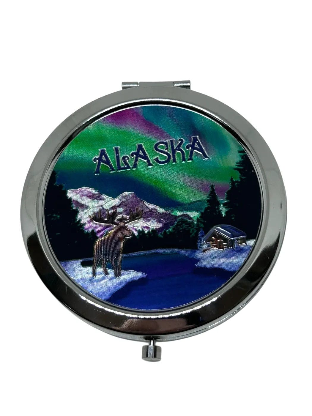 Northern Lights Moose, Mirror — Polar Bear Gifts