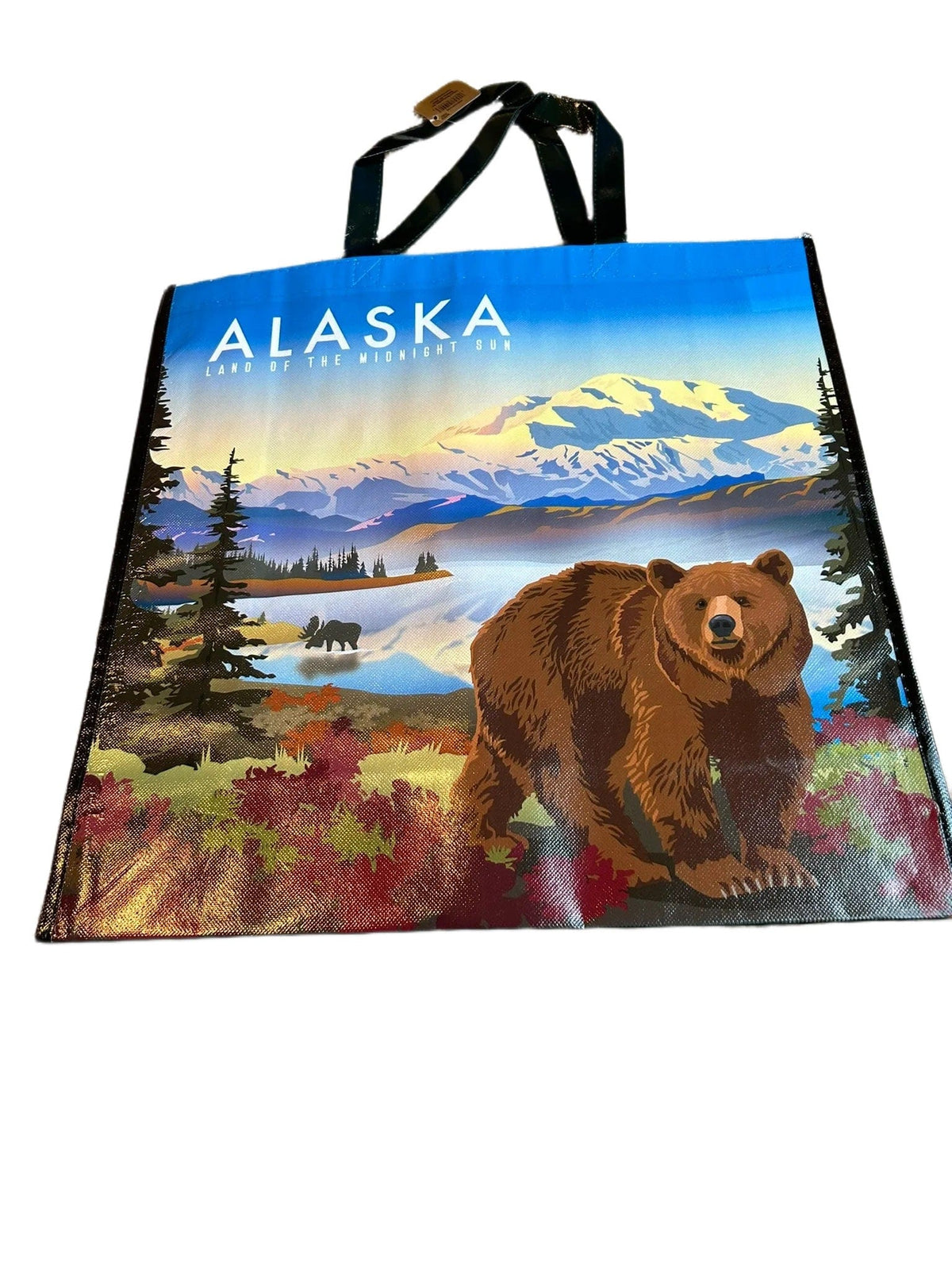 Poster Art Grizzly, Reusable Bag — Polar Bear Gifts