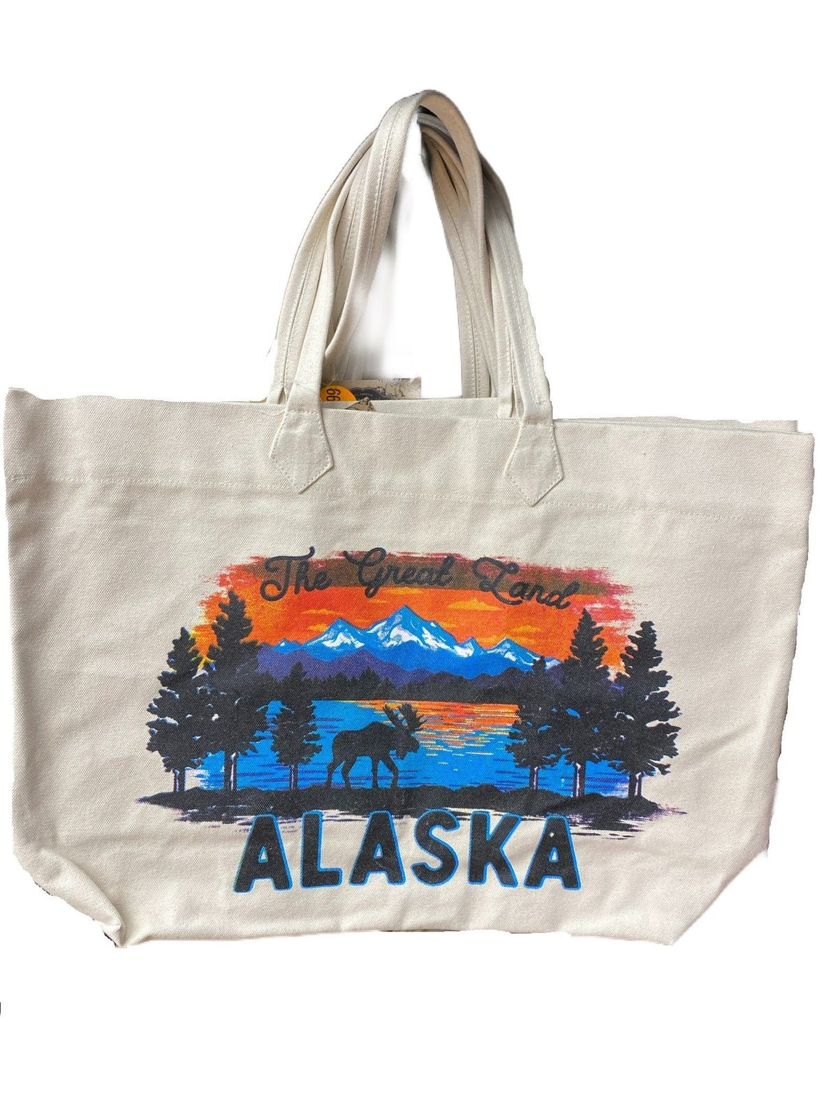Moose Reflection Large, Canvas Bag — Polar Bear Gifts