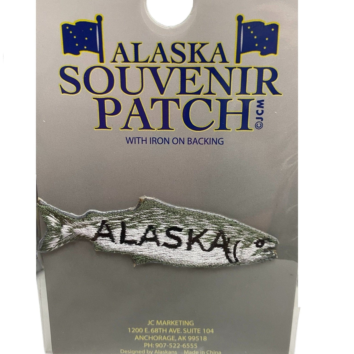 Salmon Embroidered, Patch — Polar Bear Gifts